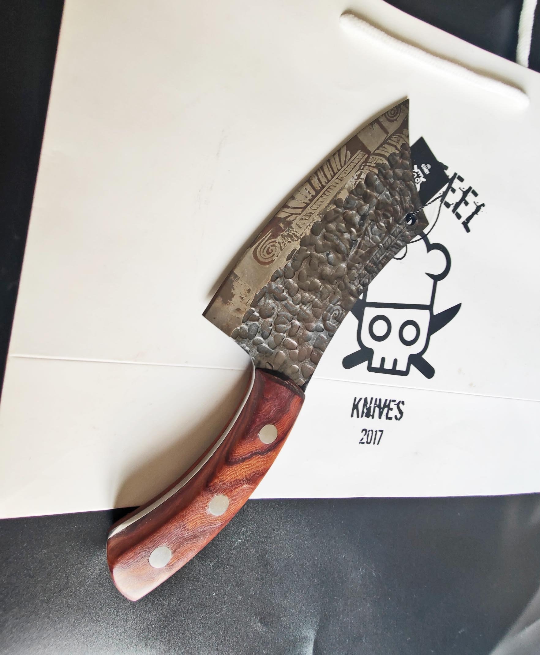 Mystical Mastery Mini Cleaver With Aztec God Engraved by - Etsy