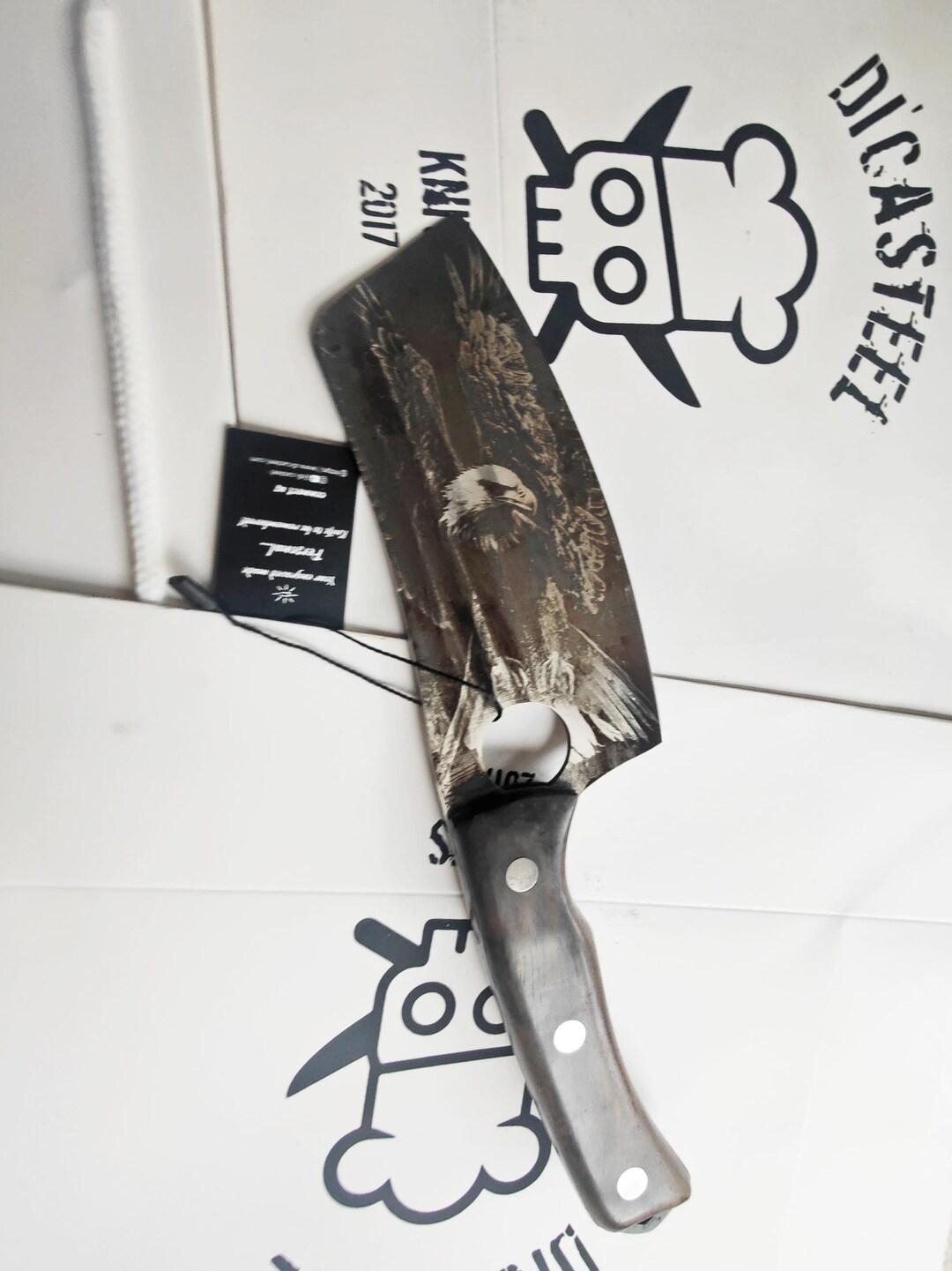 Majestic Precision Mini Cleaver Knife With Eagle Engraving by - Etsy