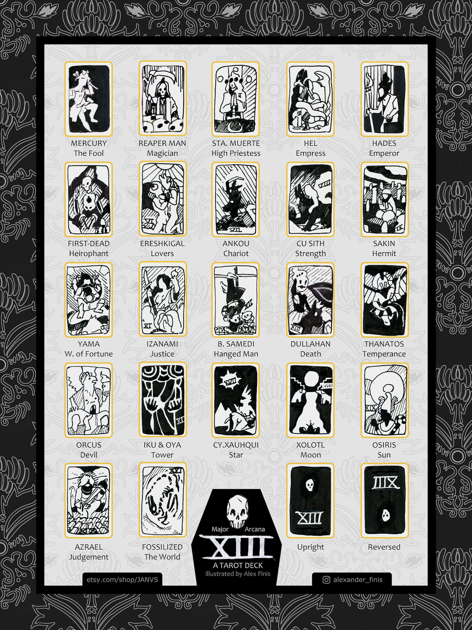 TAROT XIII - 78-card Tarot Deck (US) - Etsy