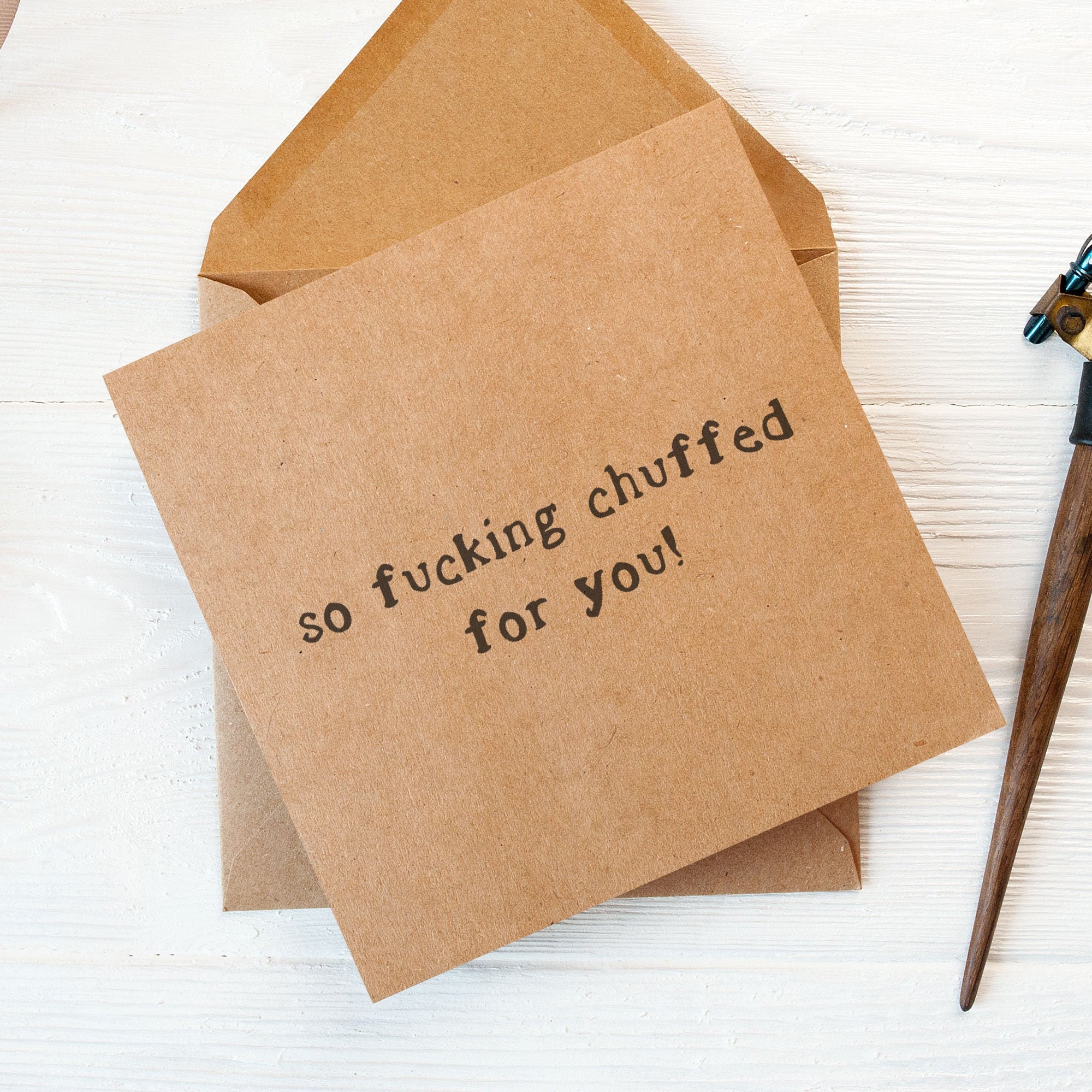 Rude Funny Congratulations Card so Fucking Chuffed... Proud of You Card ...