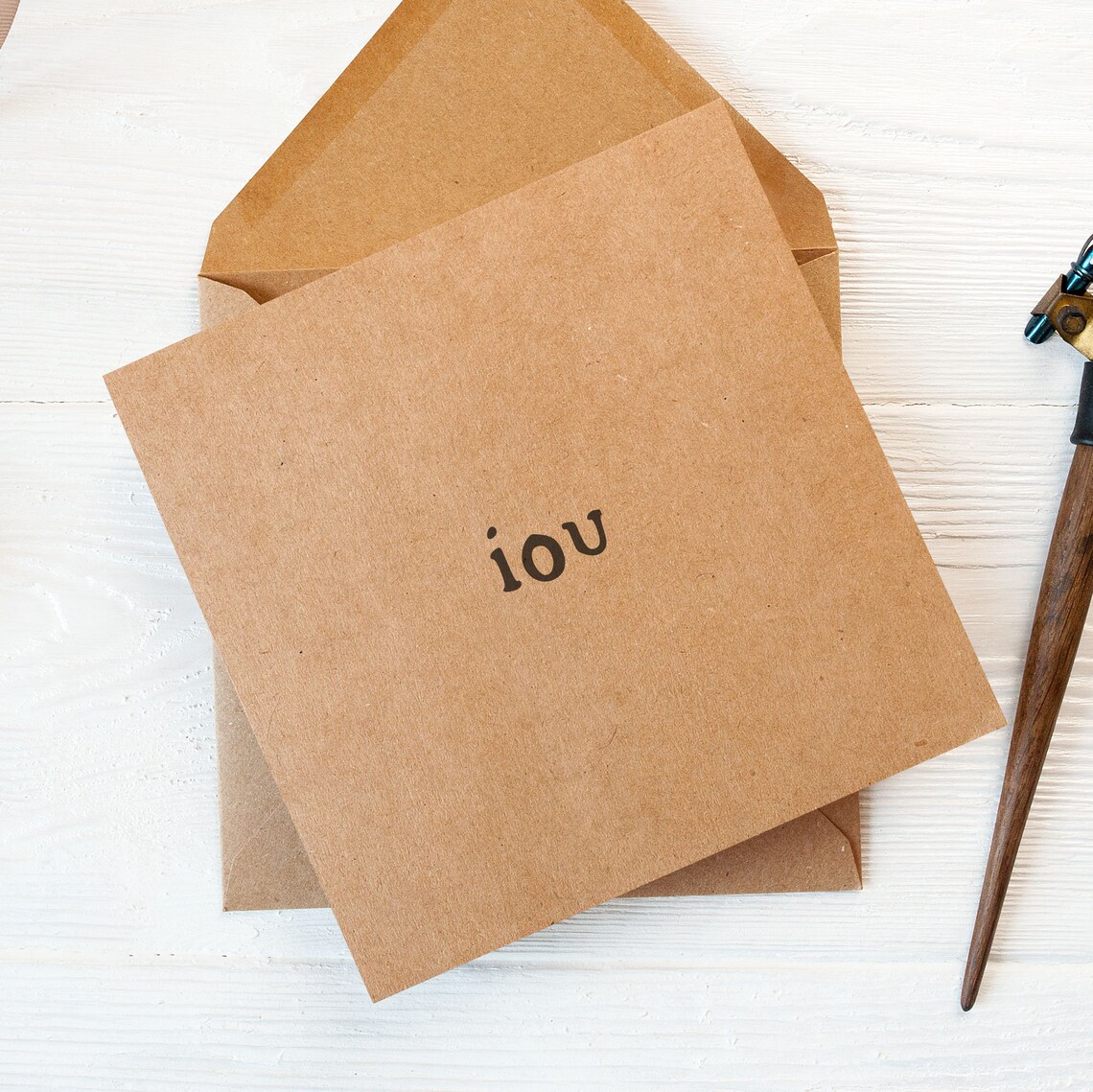 Rude Funny Greeting Card IOU I Owe You Card Card for - Etsy