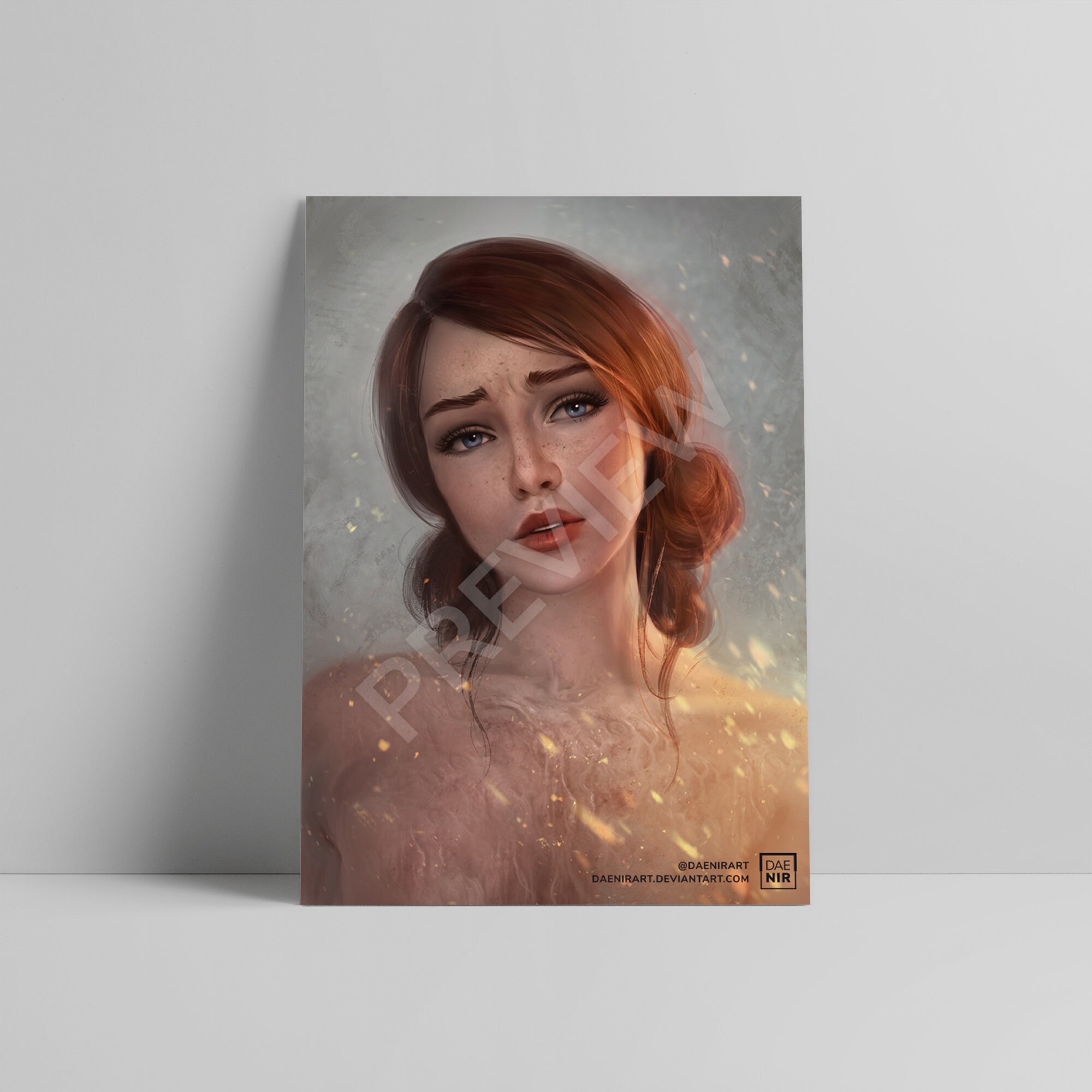 Witcher: Triss Art Print / Fanart Print / Fantasy Wallart / - Etsy UK