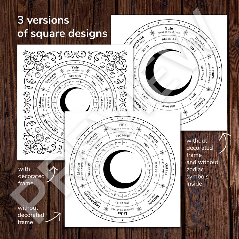 DIGITAL DOWNLOAD: the Wheel of the Year / Wicca / Pagan - Etsy