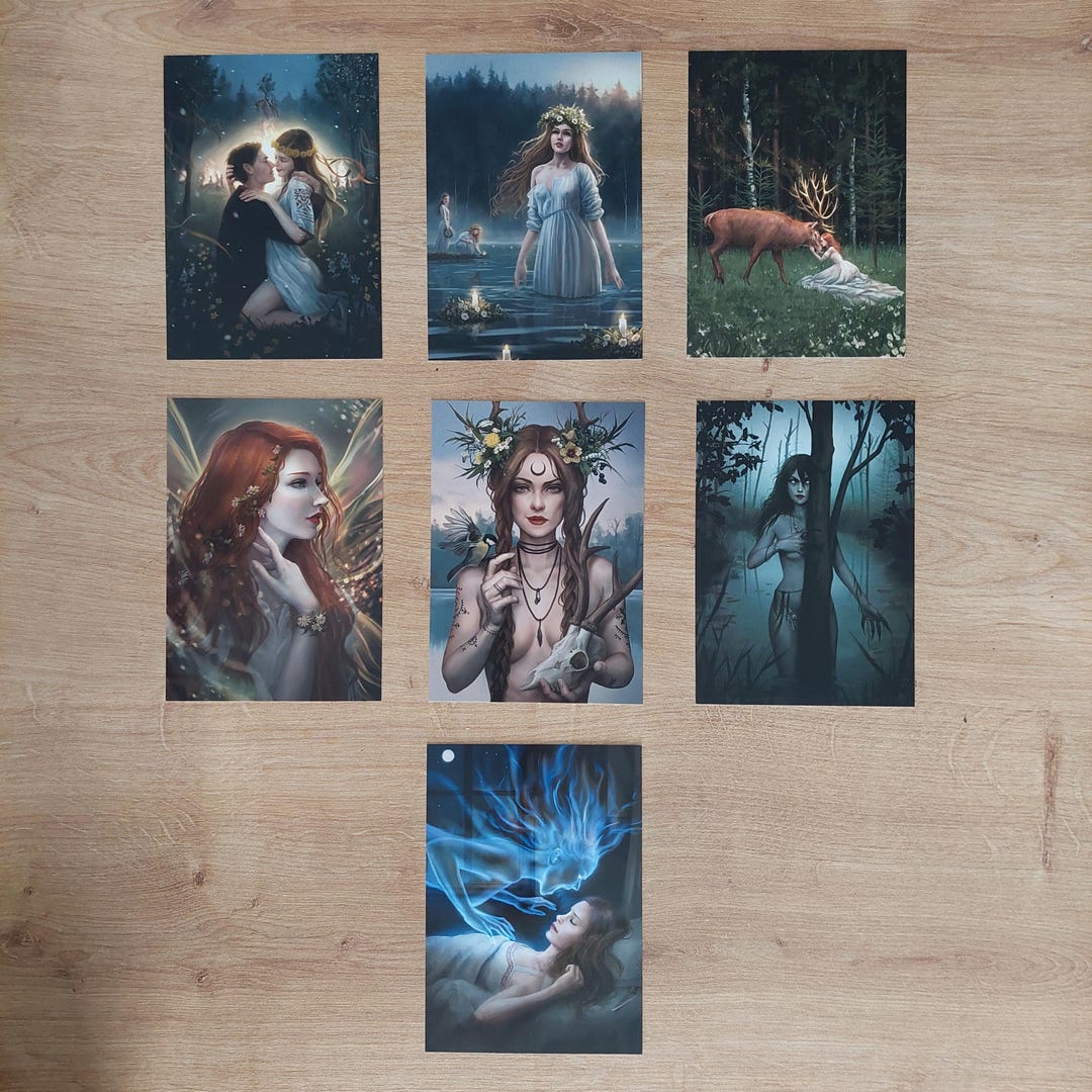Postcards / Original Pagan Art / Witch Postcards / Original Gift ...