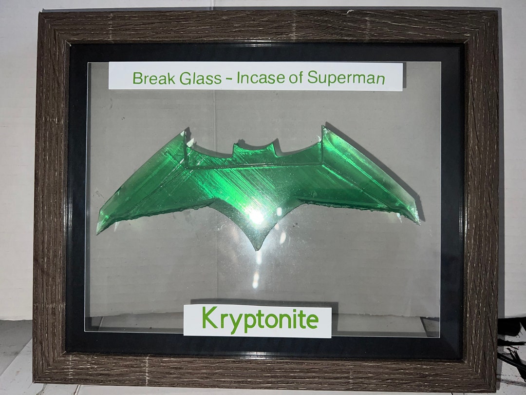 Batman Kryptonite Shadow Box Frame - Etsy