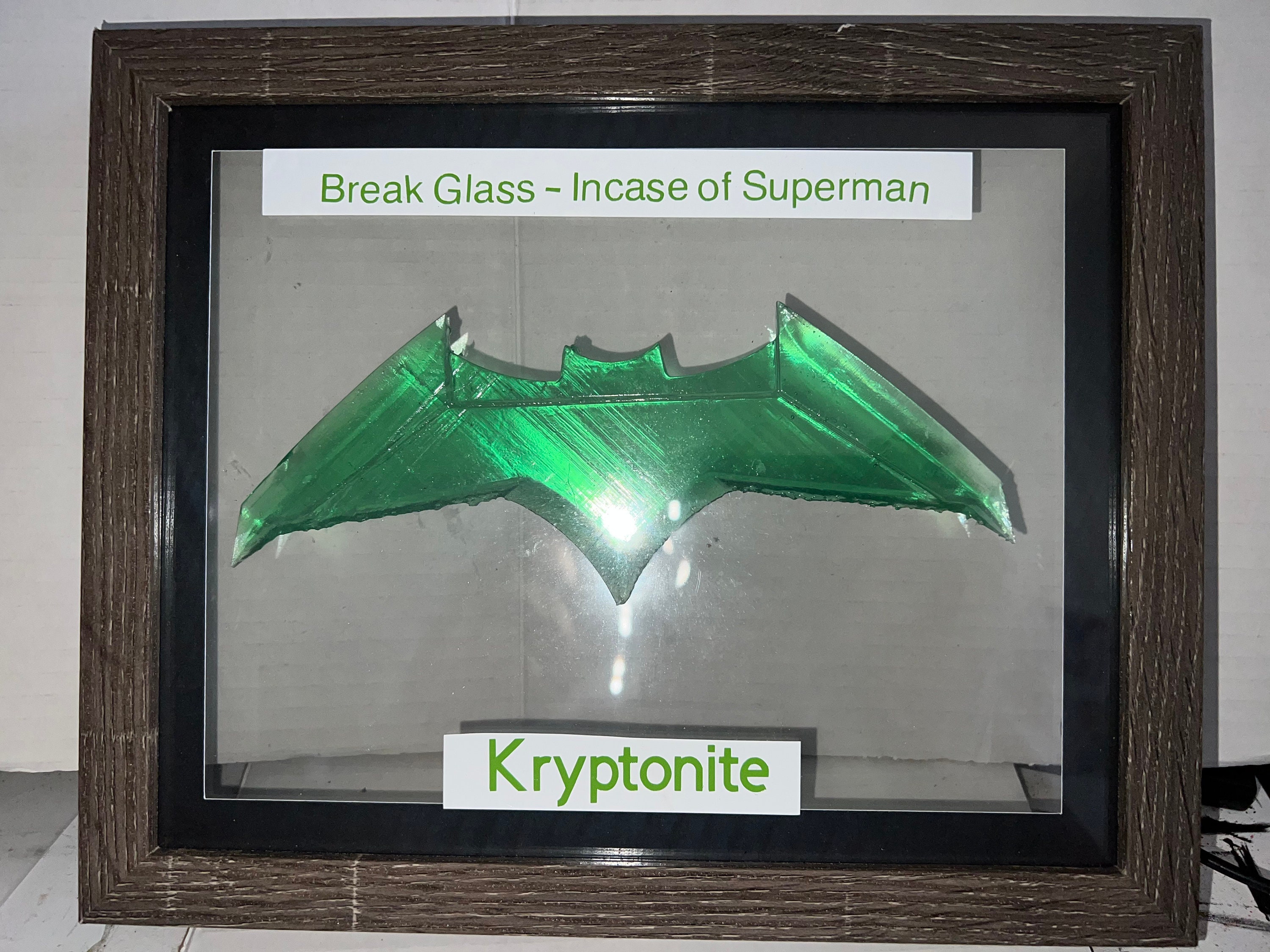 Batman Kryptonite Shadow Box Frame - Etsy