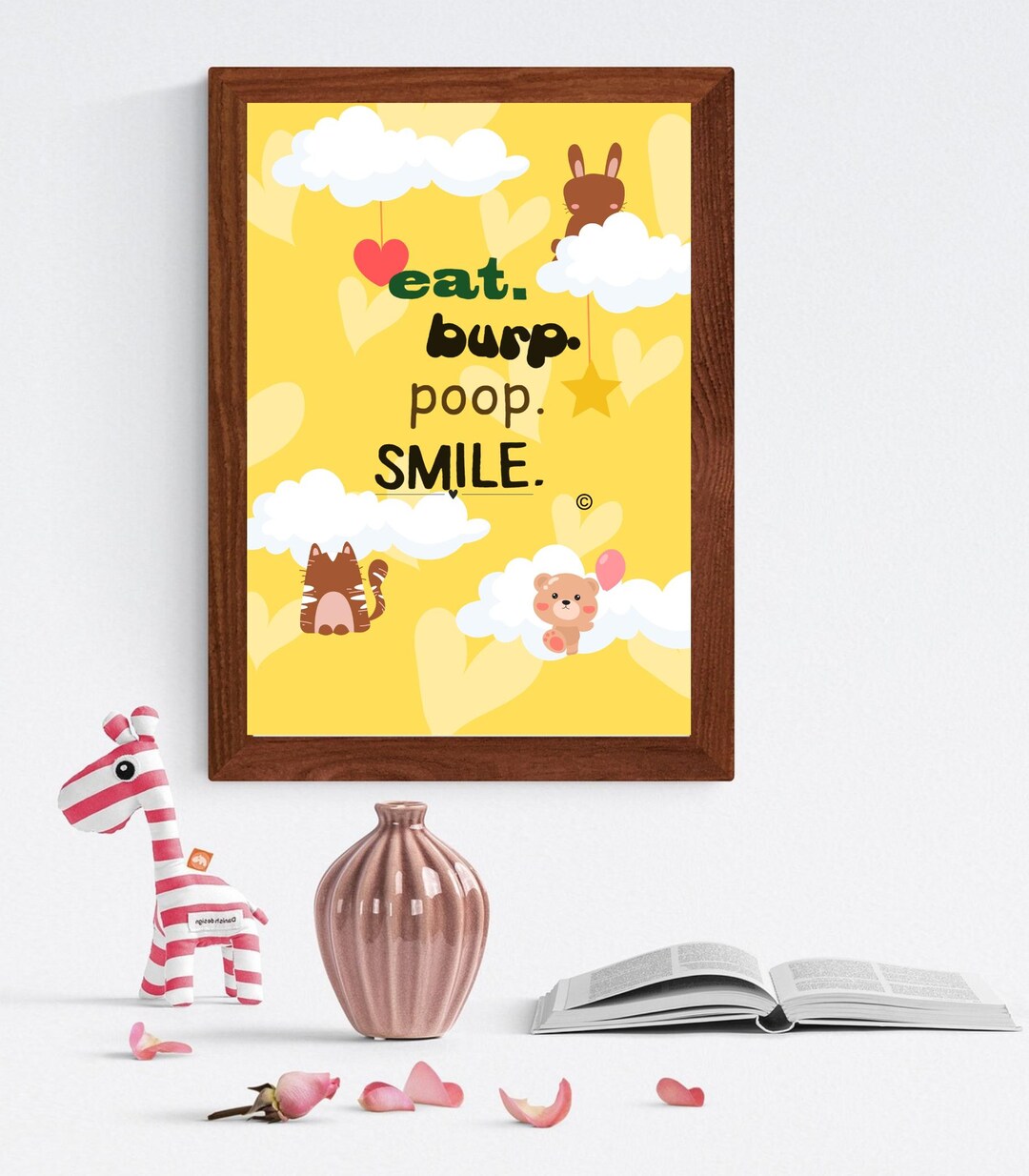 Funny Baby Quote Poster Wall Art for Nursery Poster for Nursery Wall ...
