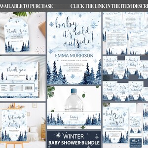 Winter Baby Shower Mega Bundle. Baby Its Cold Outside. Gender Neutral ...