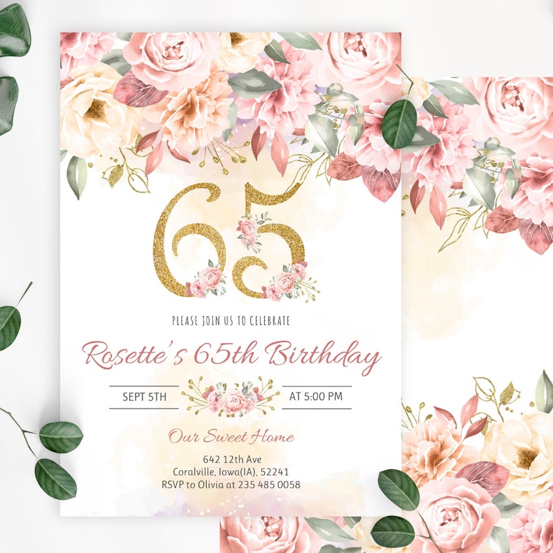 65th Birthday - Etsy