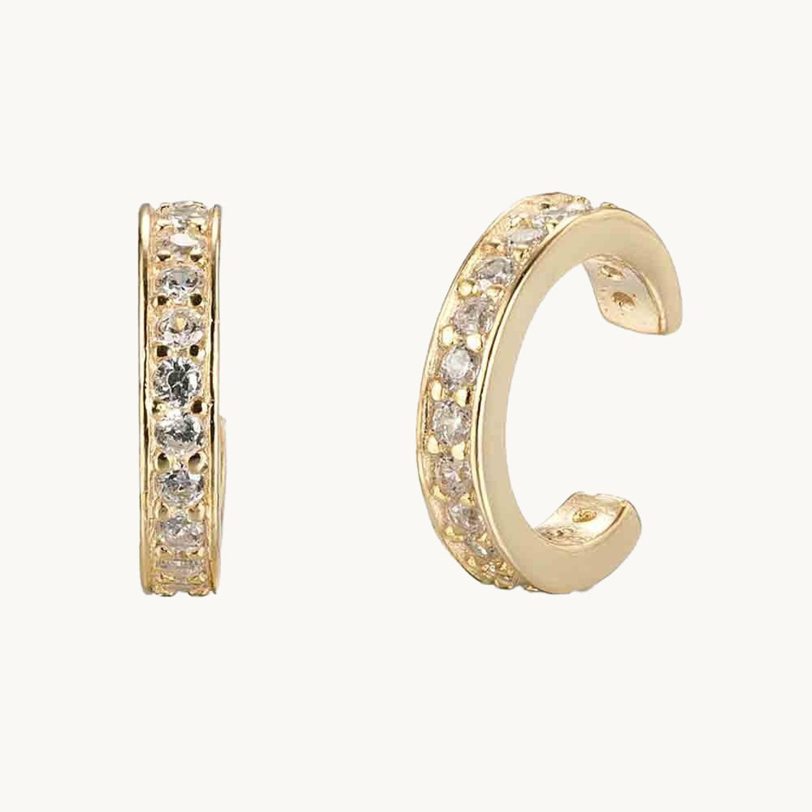 CZ Ear Cuff Dainty Ear Cuff Gold CZ Ear Cuff Silver tiny - Etsy