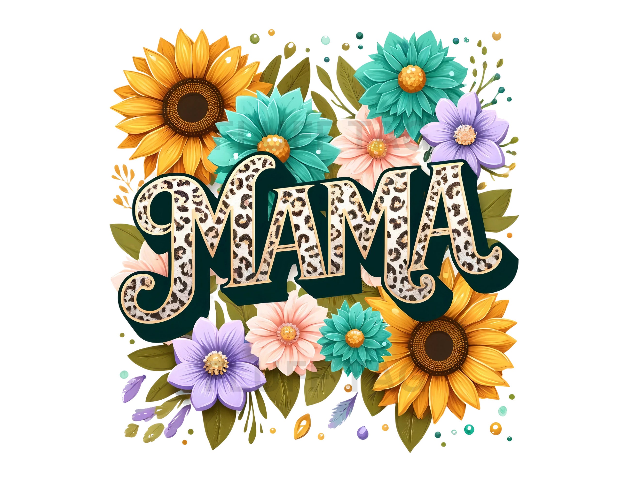 5 Images Mama PNG Transparent Background Mother's Day Clipart Digital ...