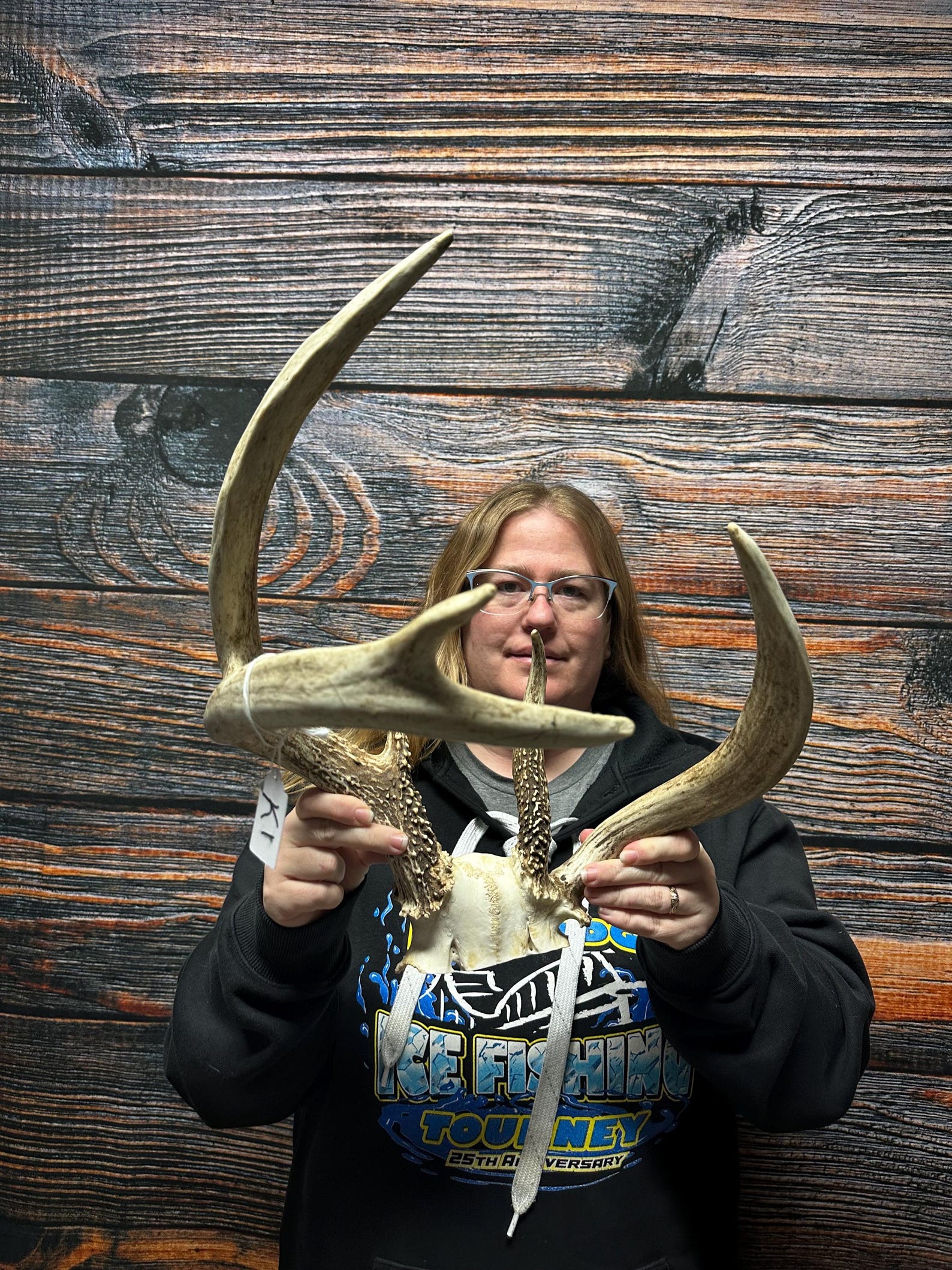 Trophy Freak Wild 6 Point Whitetail Deer Rack Odd Antler Rare Mount ...