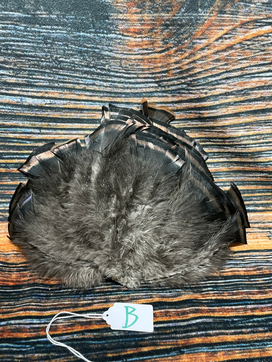 Real Wild Turkey Mini Tail Feather Millinery Bustle Western Decor Art ...