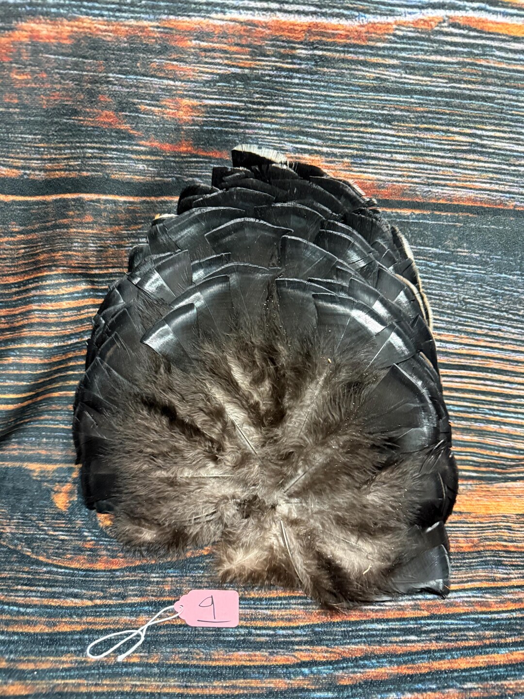 Real Wild Turkey Mini Tail Feather Millinery Bustle Western Decor Art ...