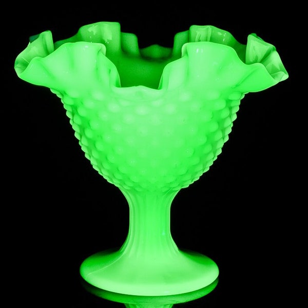 Vintage Uranium Milk Glass - Etsy
