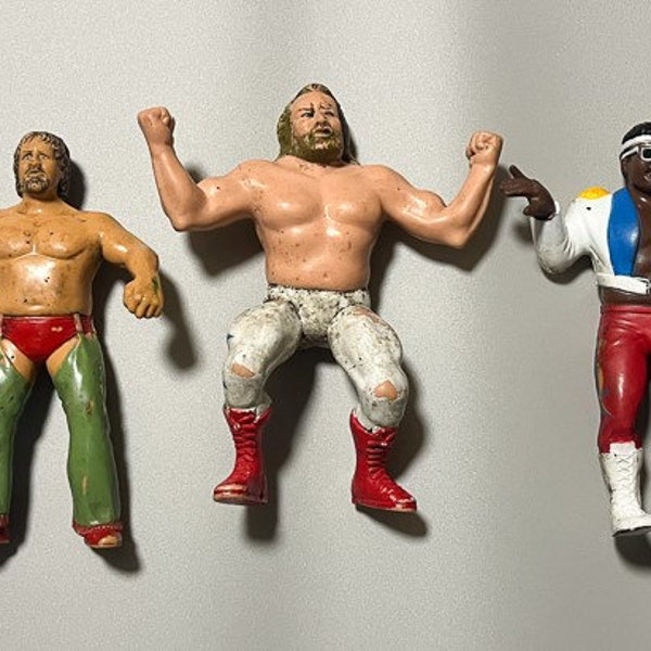 Wwf Rubber Wrestlers - Etsy