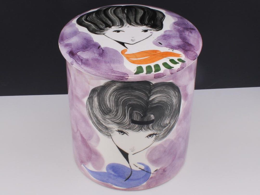 Beautiful Older Vintage Ceramica Di Milano Hand Painted Girl Italian ...