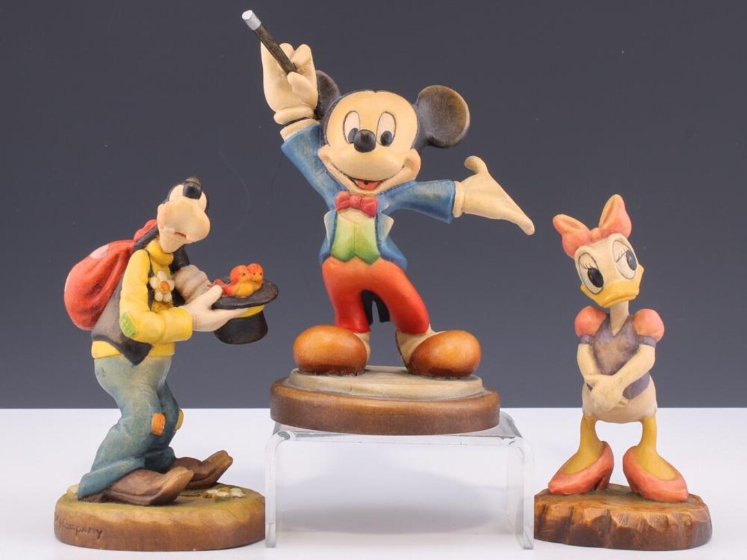 Your Choice of Vintage Hand Carved Club Anri Italy Disney Figures ...