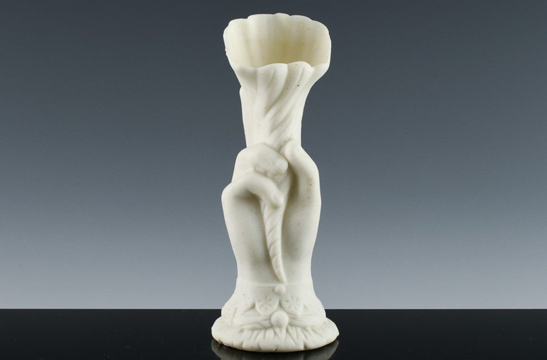 Desirable Antique Victorian White Parian Bisque Porcelain Hand Holding ...