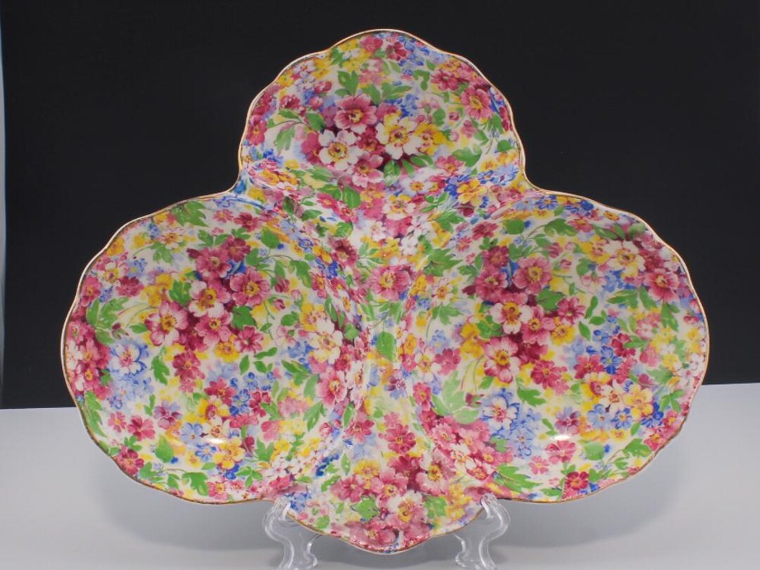 Beautiful Older Vintage James Kent Apple Blossom Chintz Pottery 3 Part ...