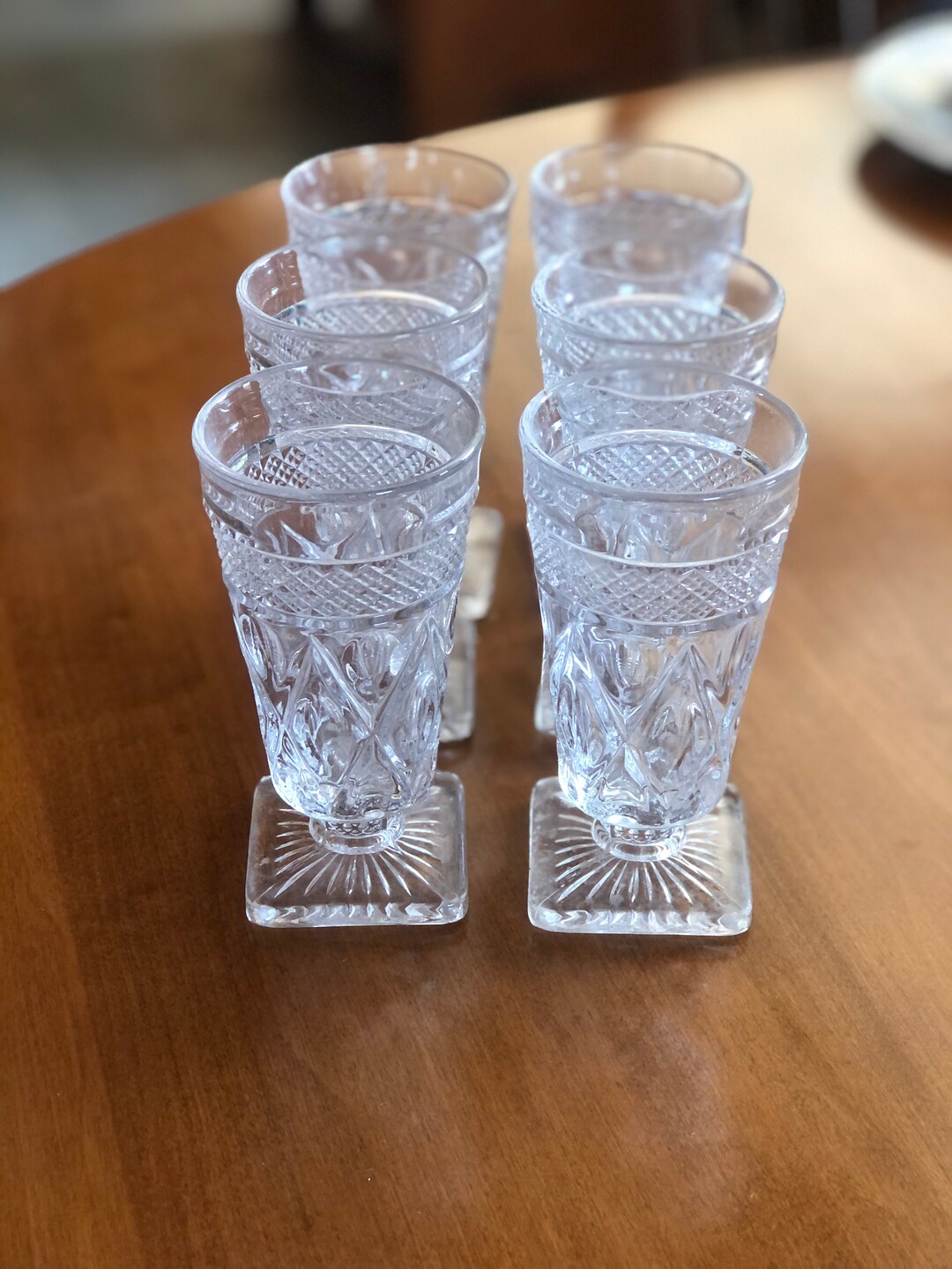 Vintage Parfait Glasses, Set of 8, Cape Cod Pattern - Etsy