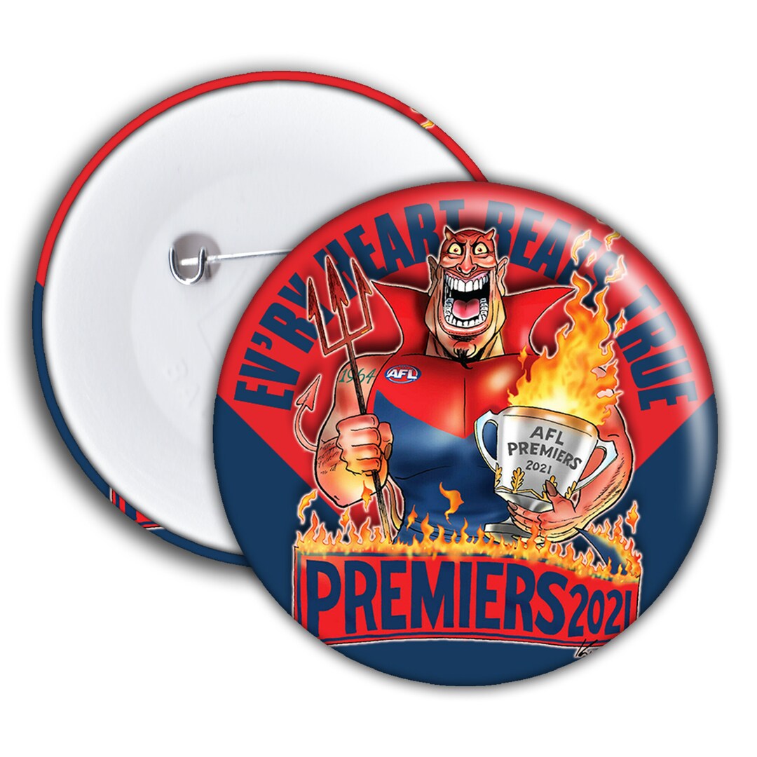 Melbourne Demons 2021 Premiers Badges Grand Final - Etsy Australia
