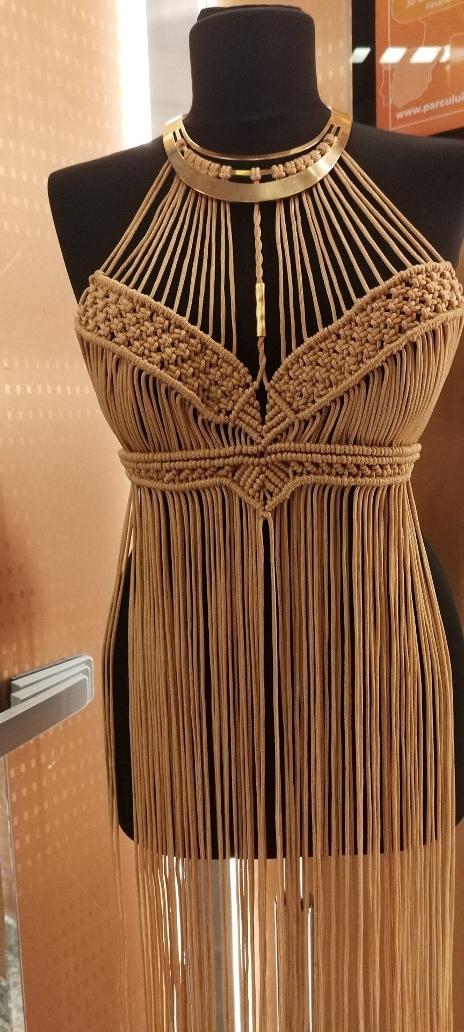 TOP Macrame Festival Clothing, Festival Dress, Handmade Dress, Beach ...