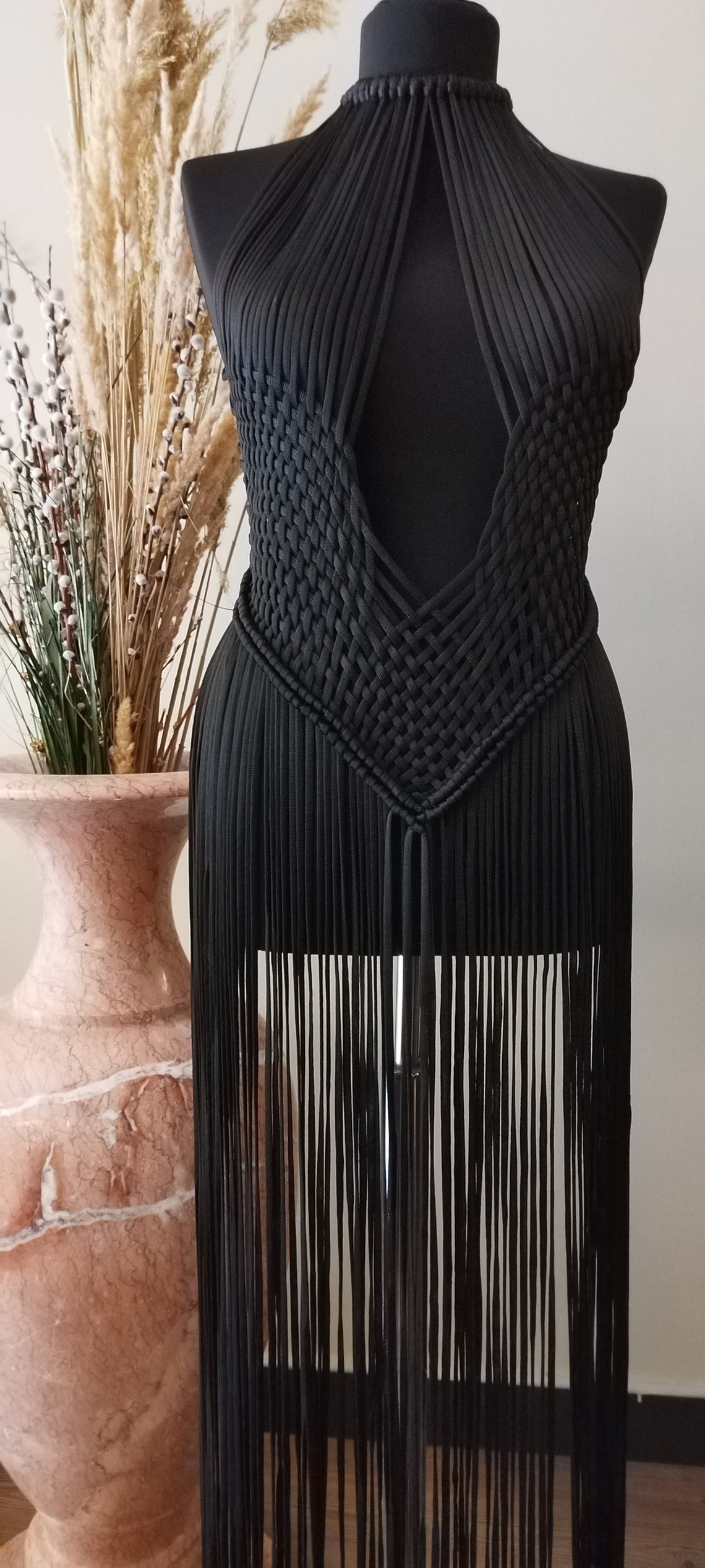 Macrame Dress , Birthday Dress , Shiny Material , Crazy Party Dress ...