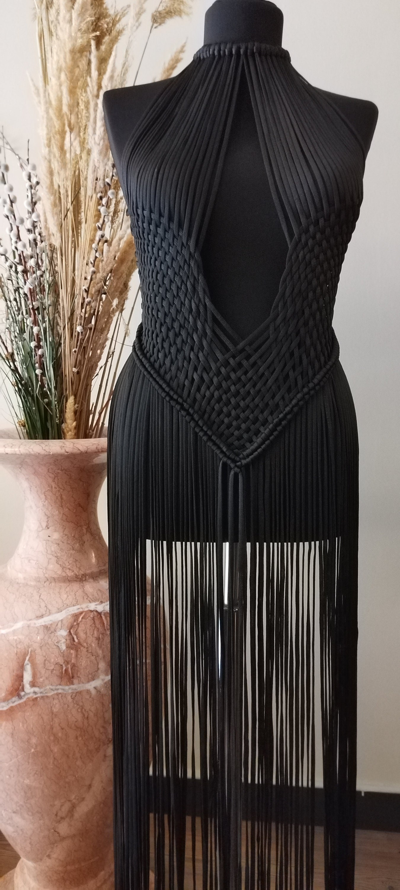 Macrame Dress , Birthday Dress , Shiny Material , Crazy Party Dress ...