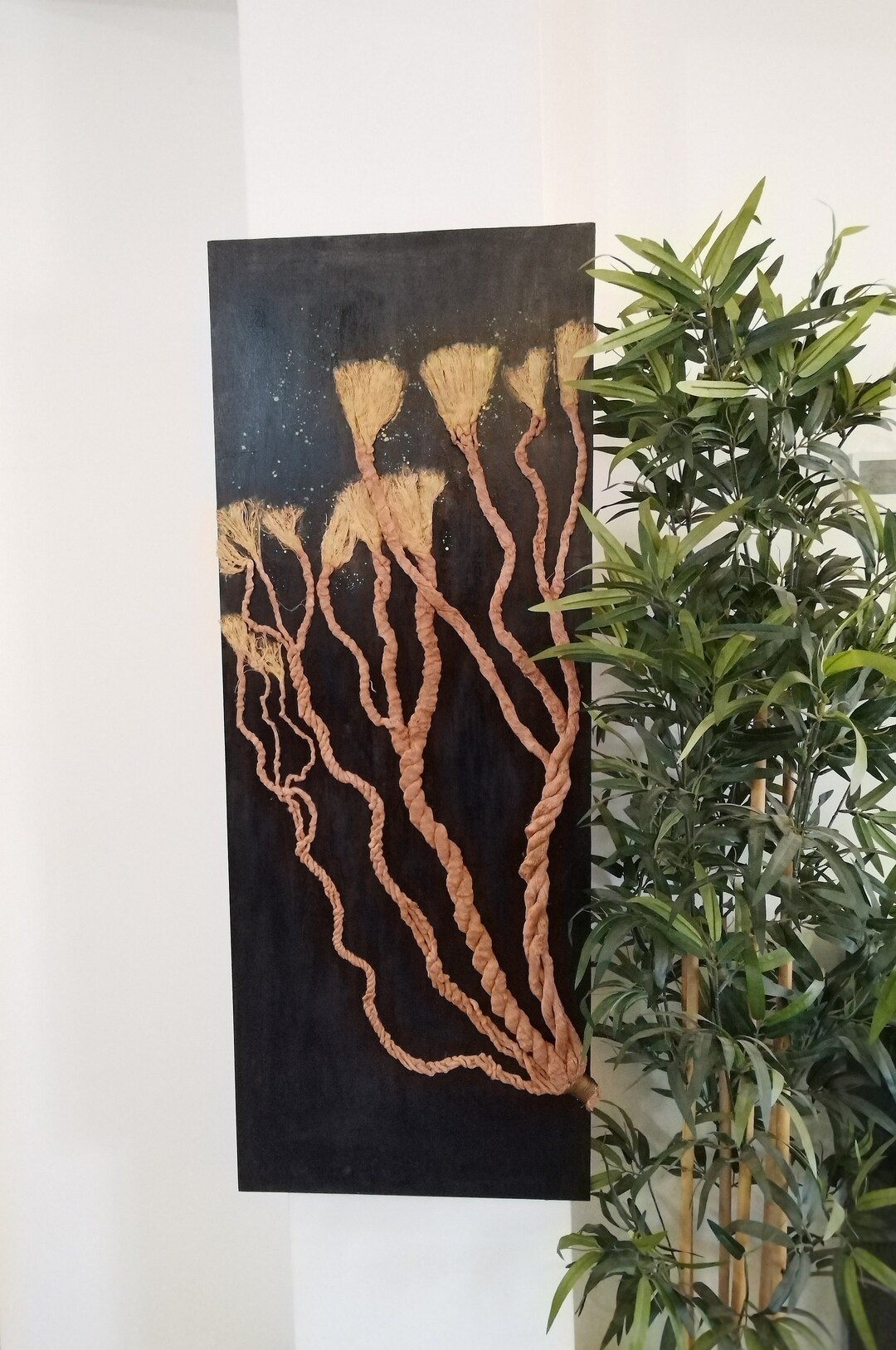 3D Tree Decorative Rope Wall Décor , Wall Art, Fiber Art - Wall ...