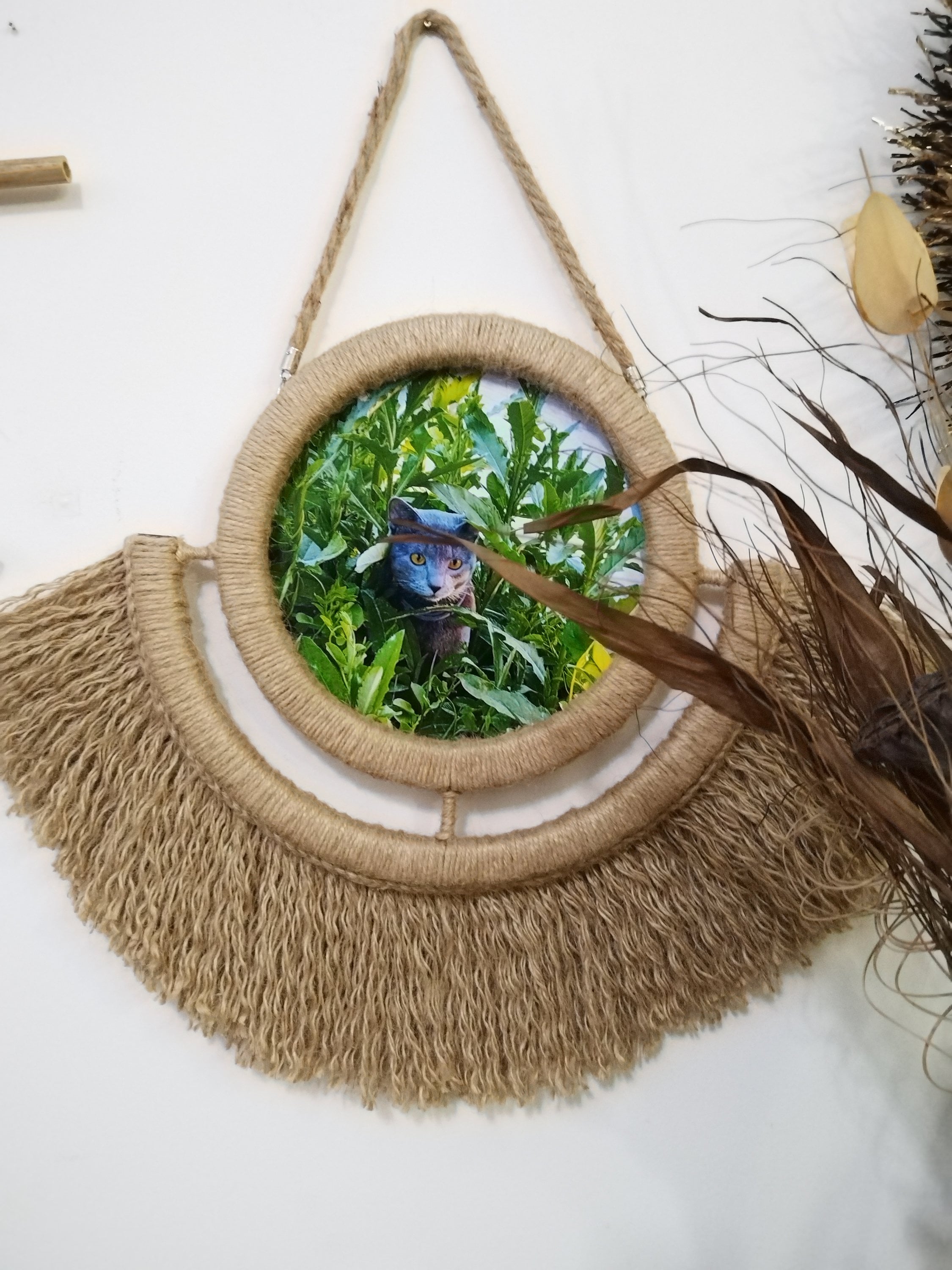 Rope Wall Décor ,rope Wall Art Photo Frame , Fiber Art, Boho Wall ...