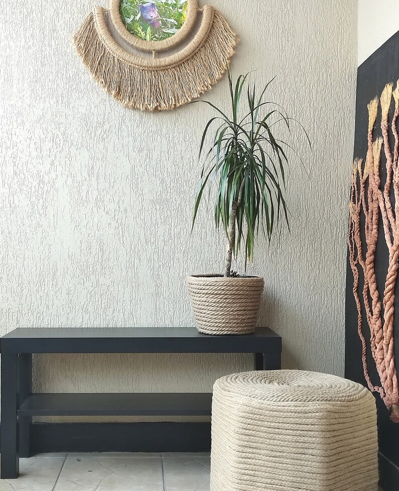 Rope Wall Décor ,rope Wall Art Photo Frame , Fiber Art, Boho Wall ...