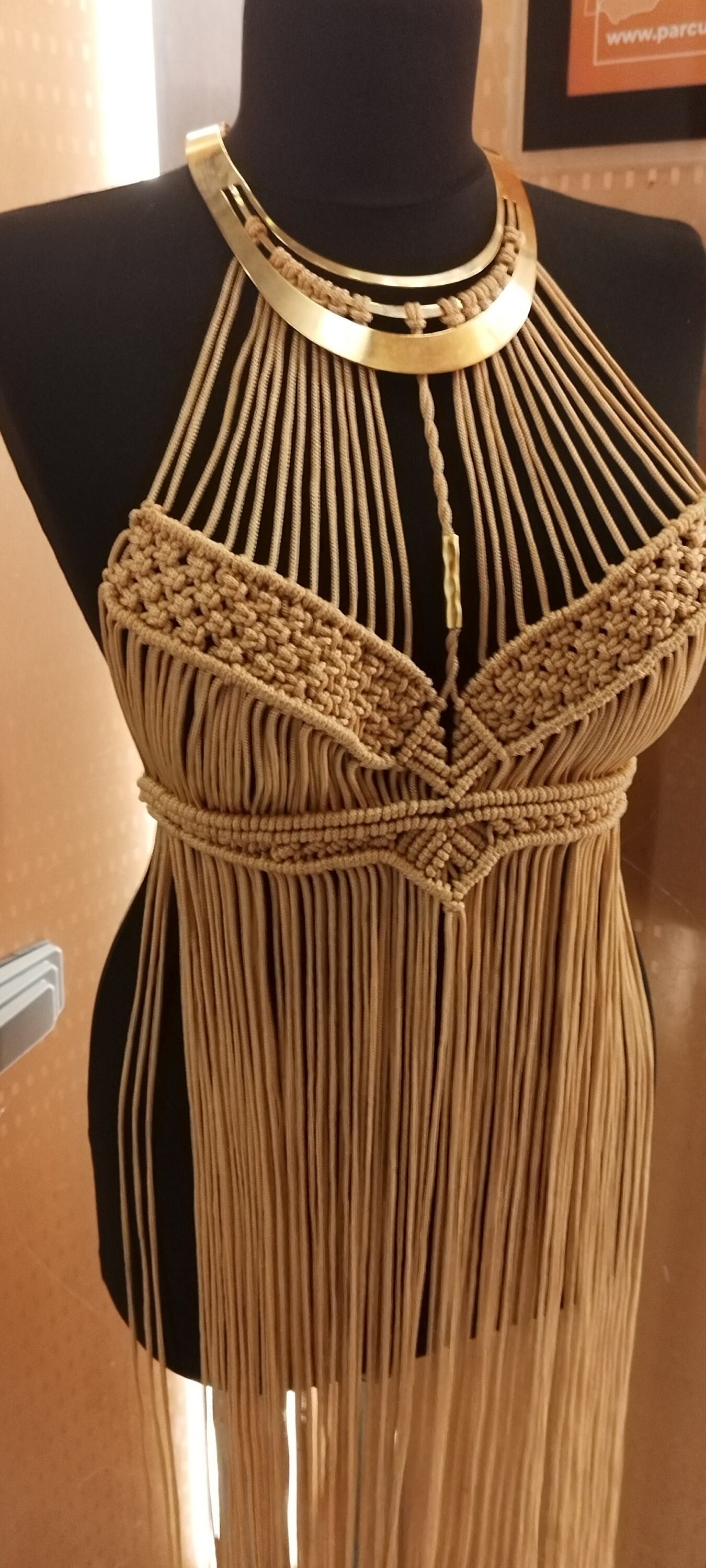 TOP Macrame Festival Clothing, Festival Dress, Handmade Dress, Beach ...