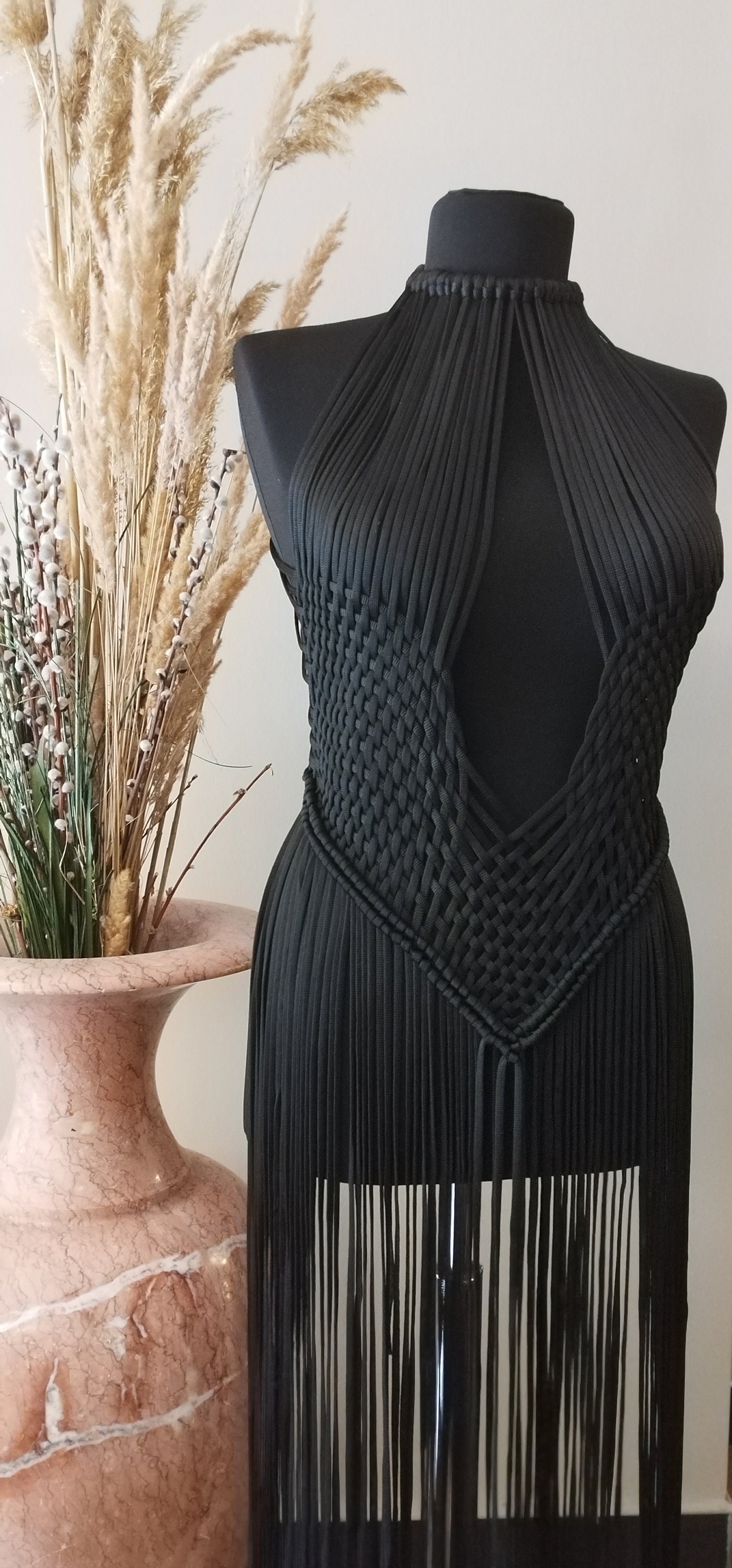 Macrame Dress , Birthday Dress , Shiny Material , Crazy Party Dress ...