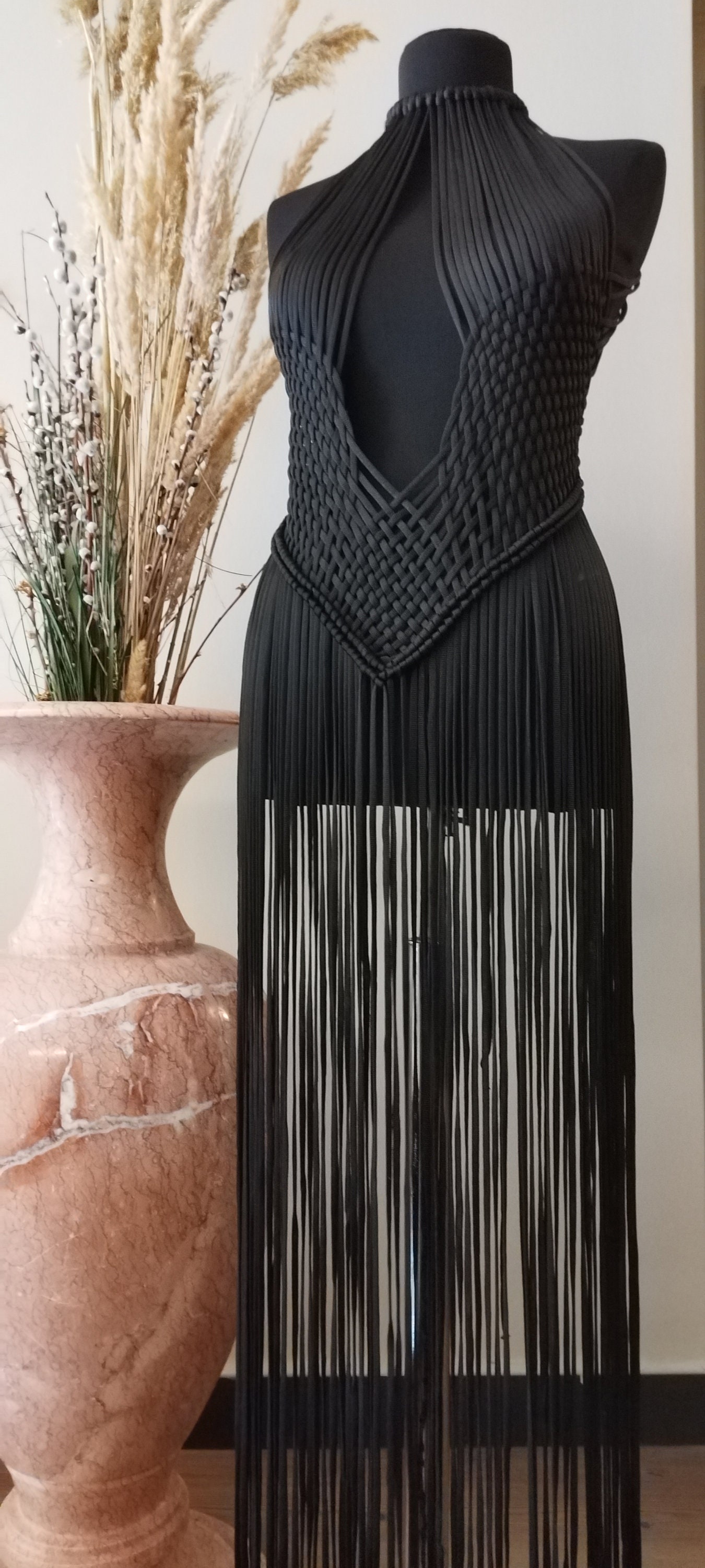 Macrame Dress , Birthday Dress , Shiny Material , Crazy Party Dress ...