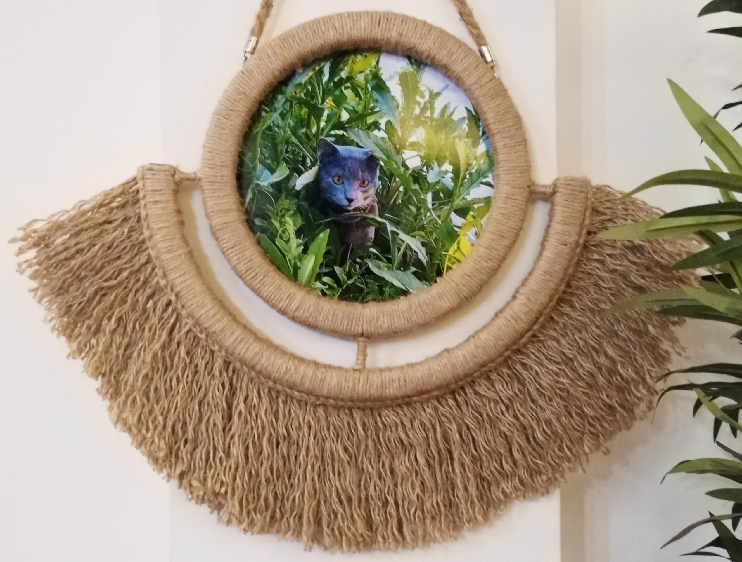 Rope Wall Décor ,rope Wall Art Photo Frame , Fiber Art, Boho Wall ...