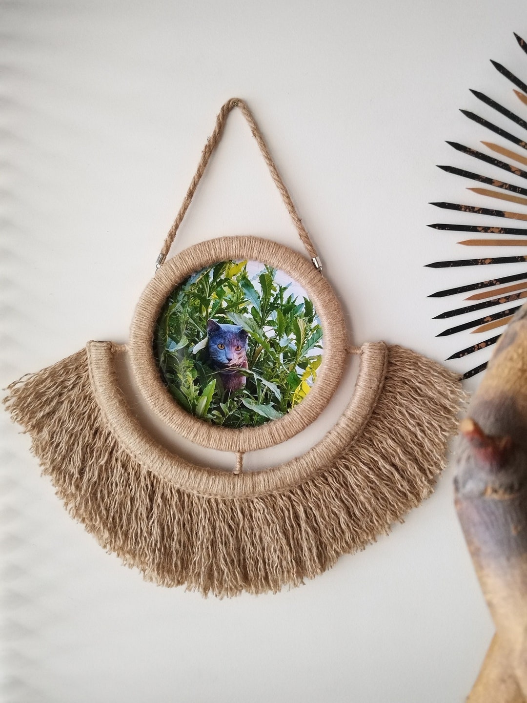 Rope Wall Décor ,rope Wall Art Photo Frame , Fiber Art, Boho Wall ...