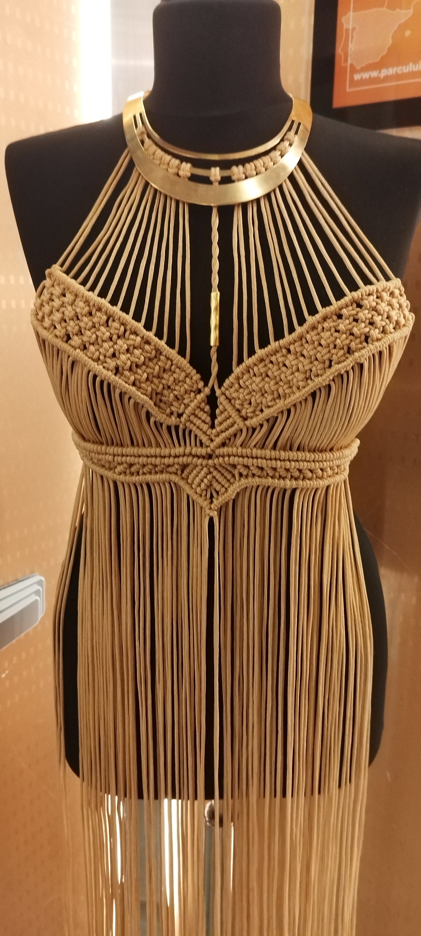 TOP Macrame Festival Clothing, Festival Dress, Handmade Dress, Beach ...