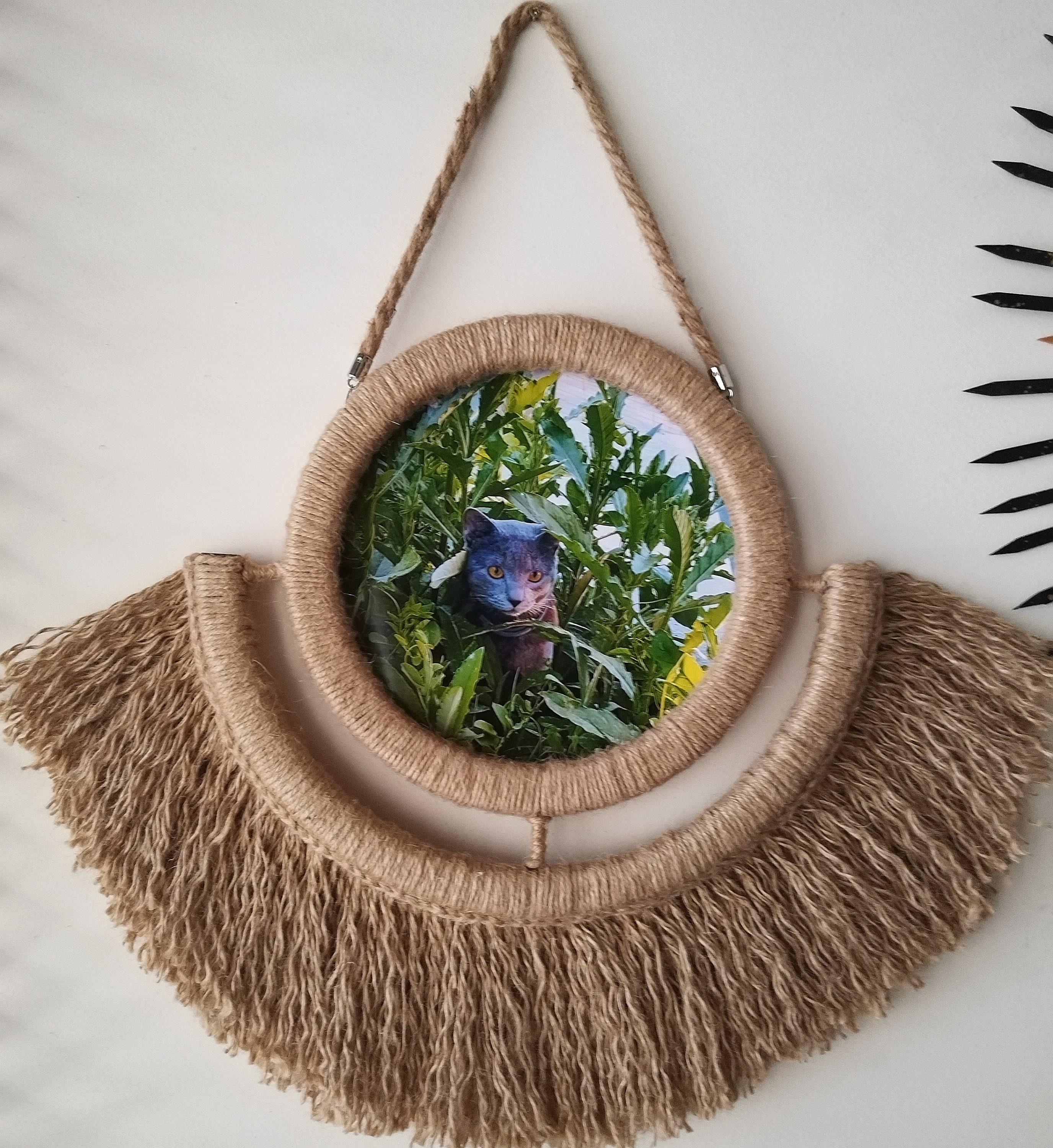 Rope Wall Décor ,rope Wall Art Photo Frame , Fiber Art, Boho Wall ...