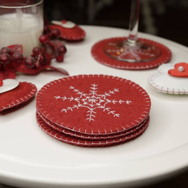 Felt Coasters - Etsy