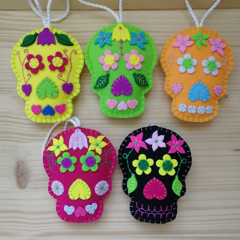 Sugar Skull Ornament - Etsy
