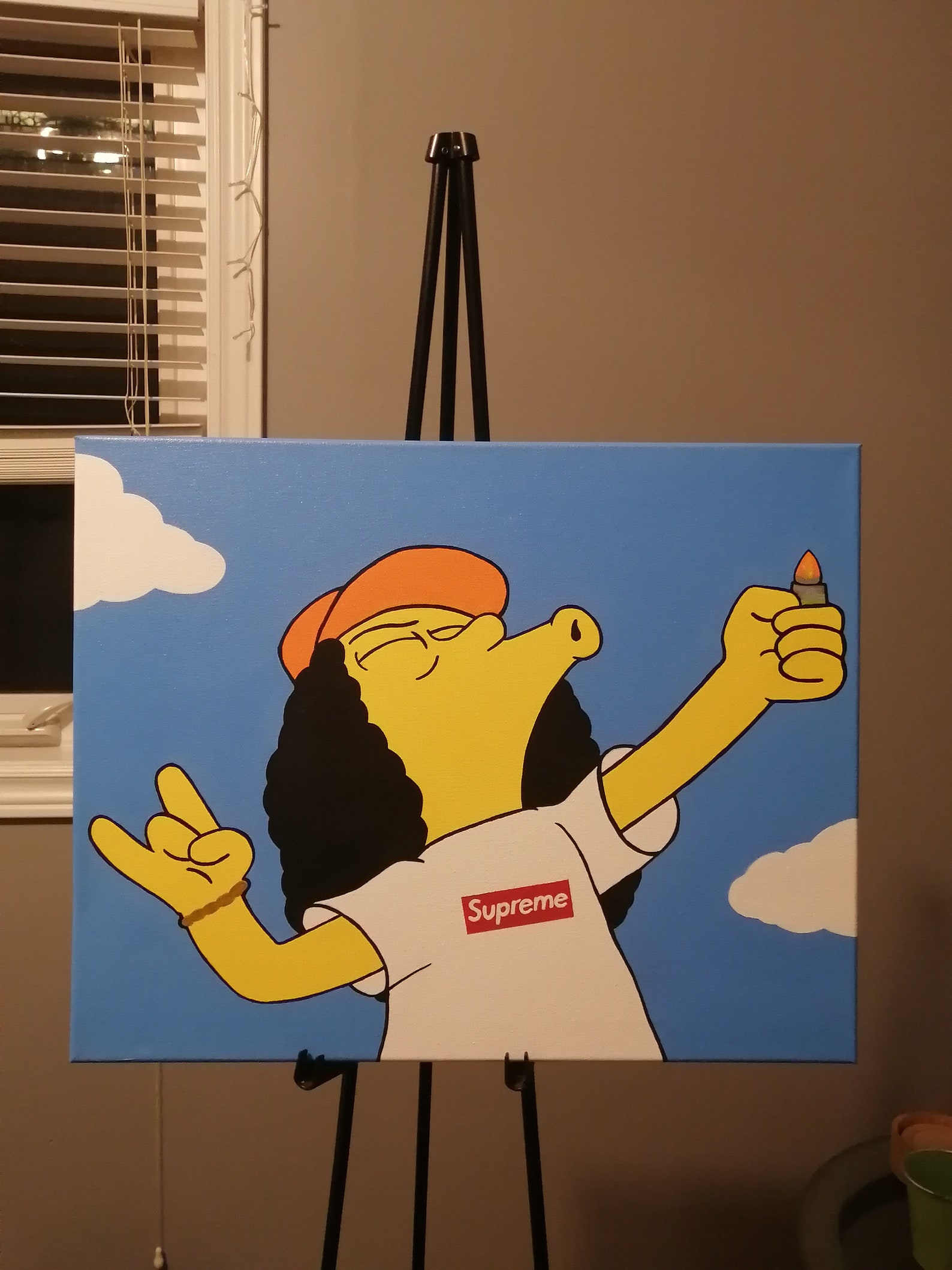 Sesh Time With Otto Mann, Acrylic on Canvas 16x20in - Etsy