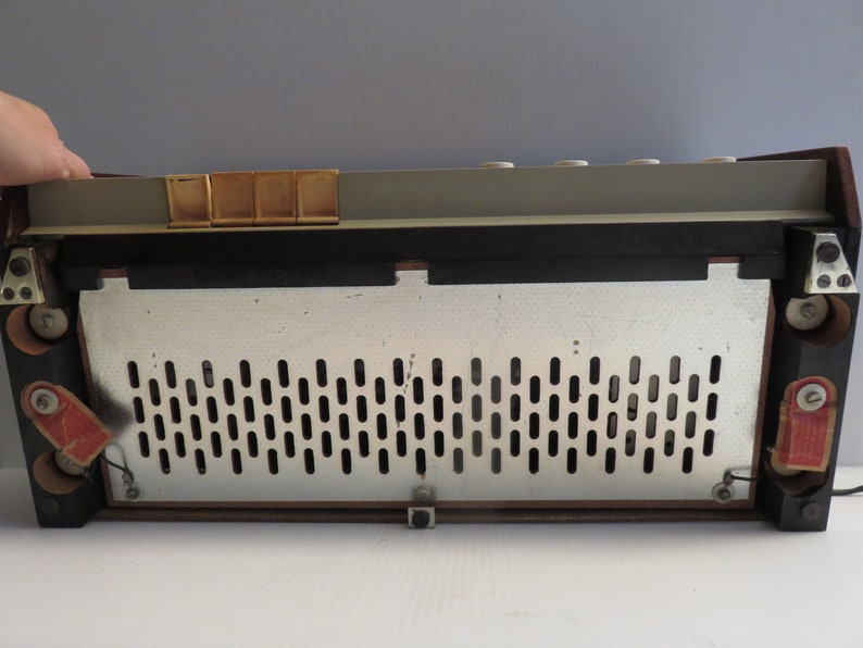 MCM 1961 Philips Norelco B3X08A Fm/am/sw Tube Radio Bent Plywood ...