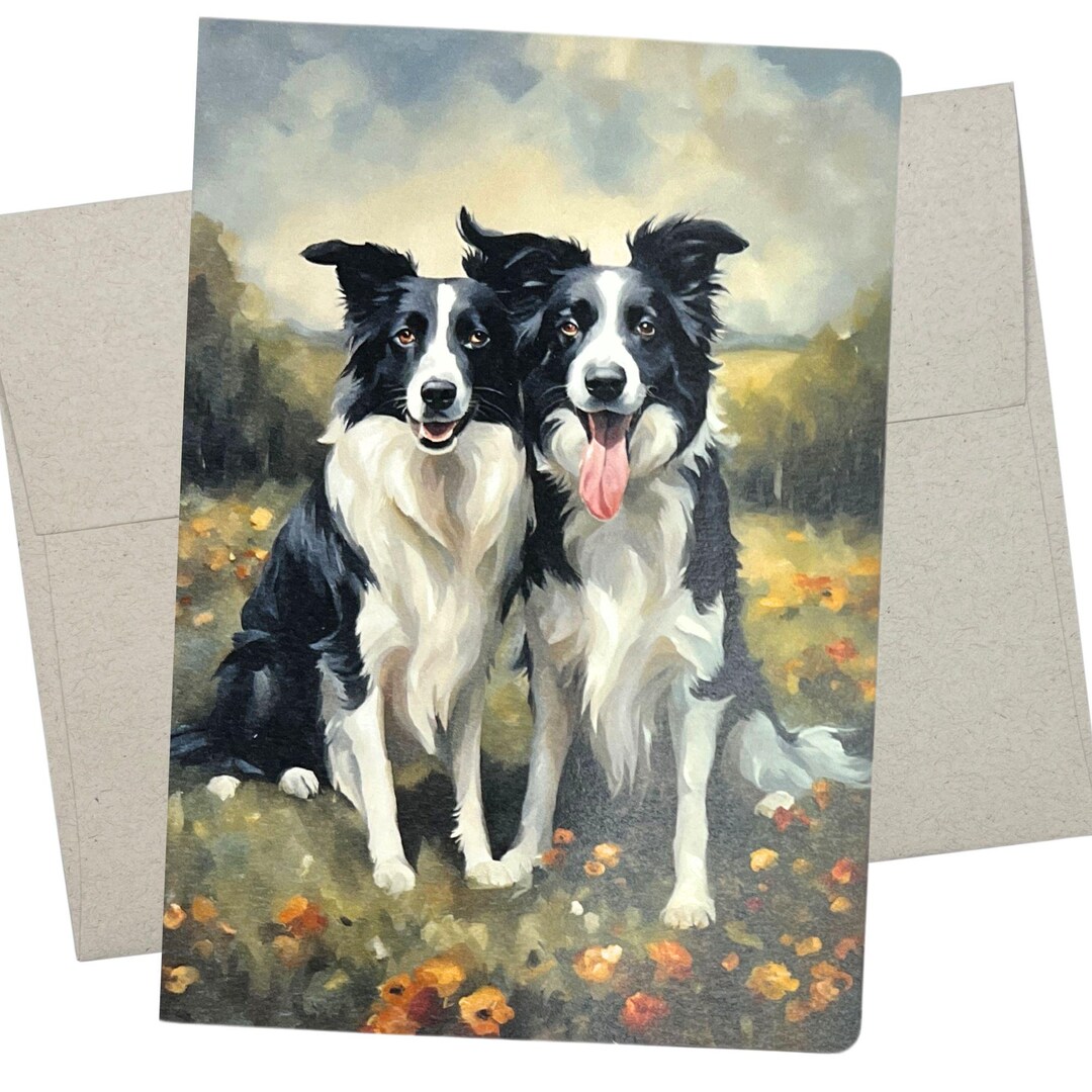 Border Collie Card, Border Collie Birthday Card (1 Premium Card, 5X7 ...