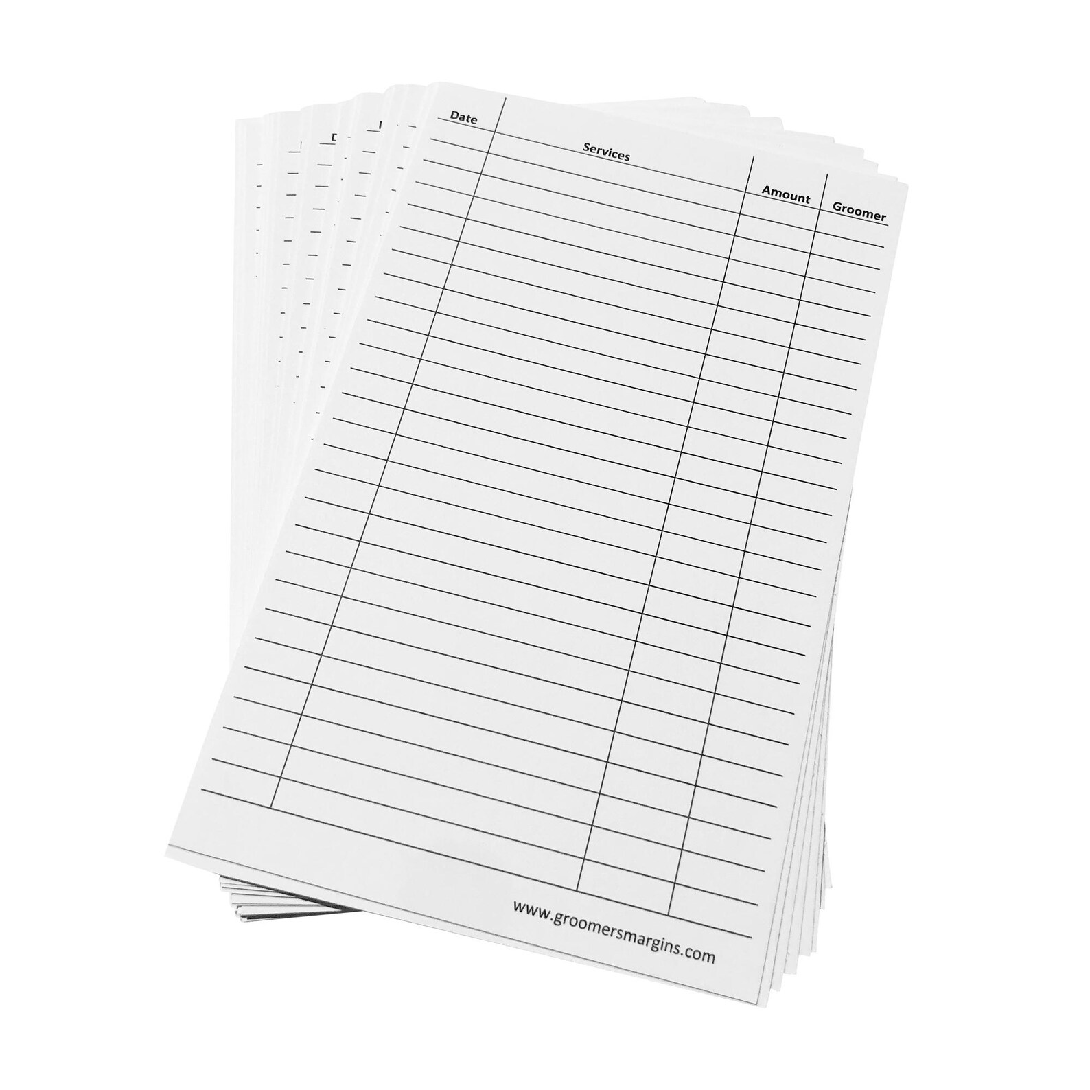 White Dog Grooming Cards (100 Pack 8 X 5 Inch) Groomer Client Profile ...