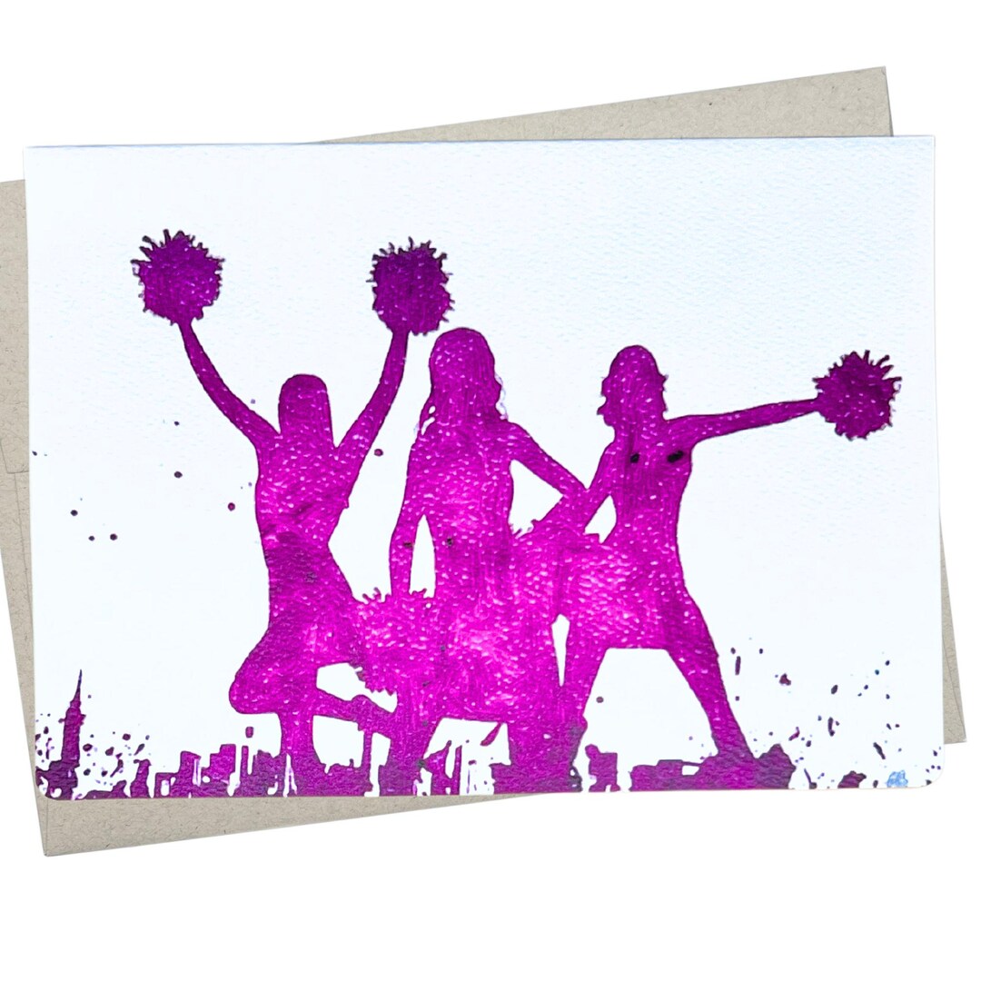 Cheerleader Card, Cheer Congratulations Card (1 Premium Card, 5X7 Inch ...