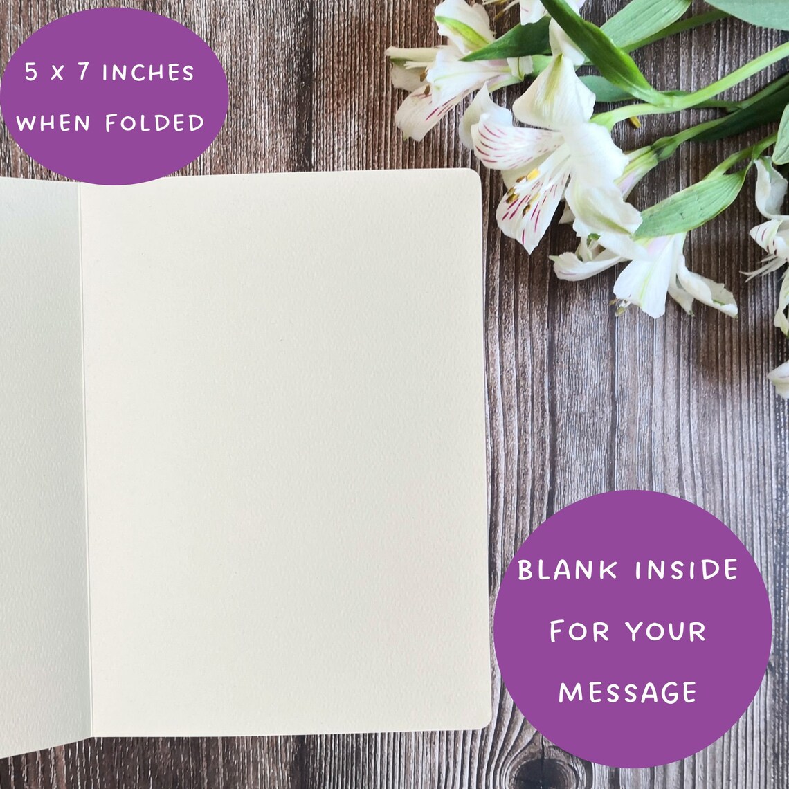 Golden Retriever Card 7X5 Inches and Blank Inside Golden Retriever ...