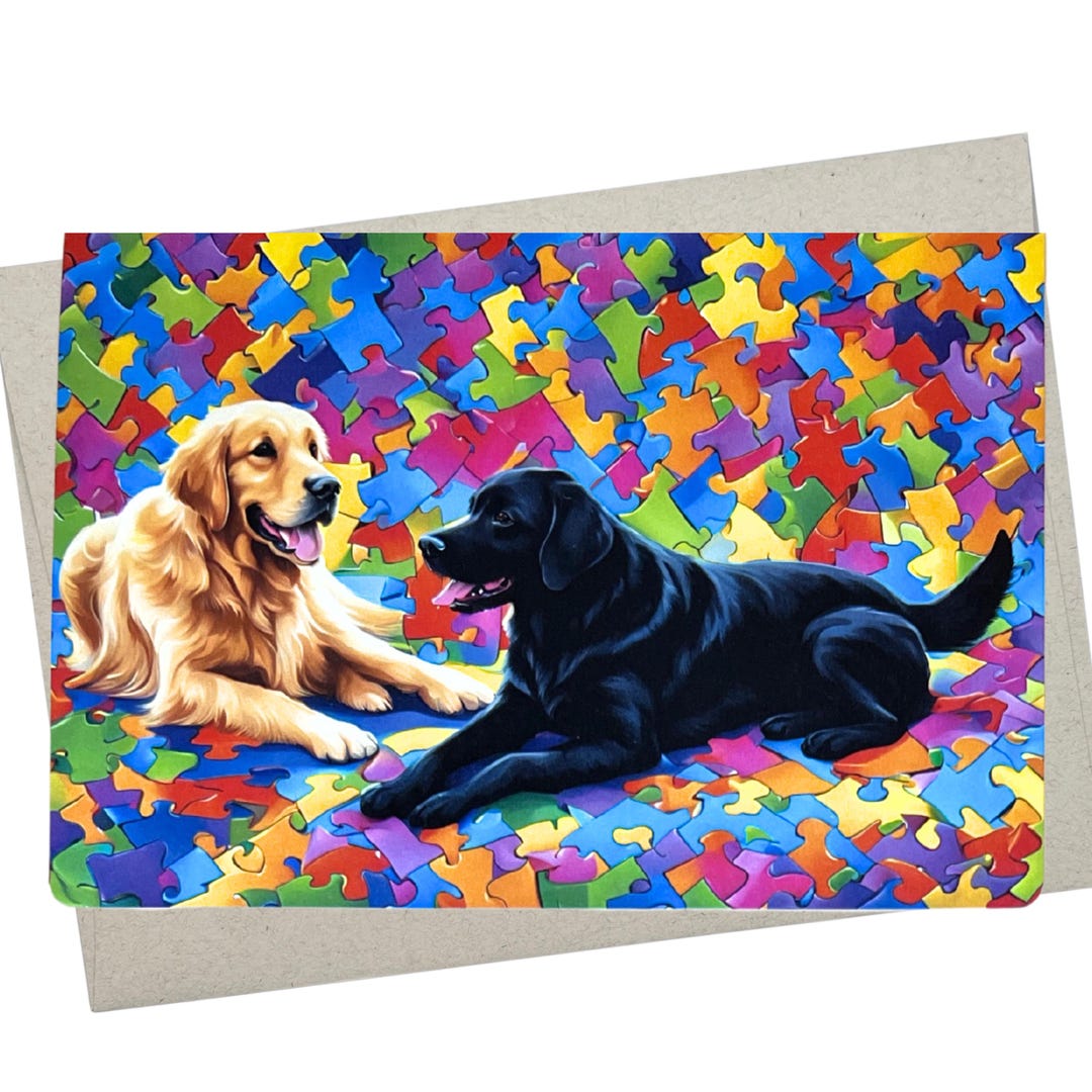 Autism Greeting Card, Cards for Autism Awareness Day (1 Premium Card ...