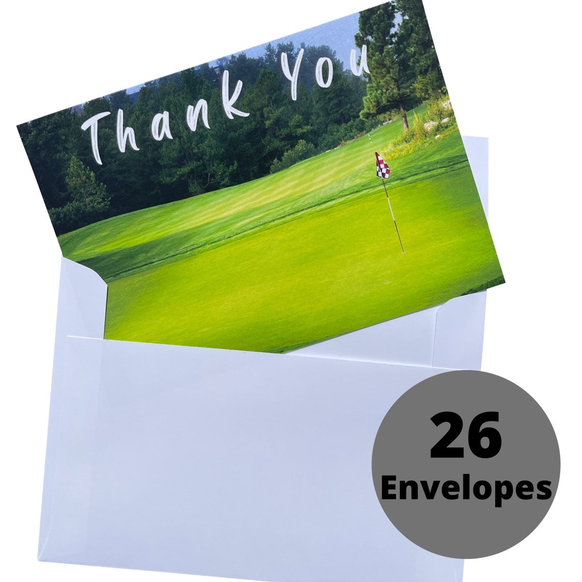 Golf Funeral Sympathy Thank You Cards With Envelopes 24 Pack - Etsy