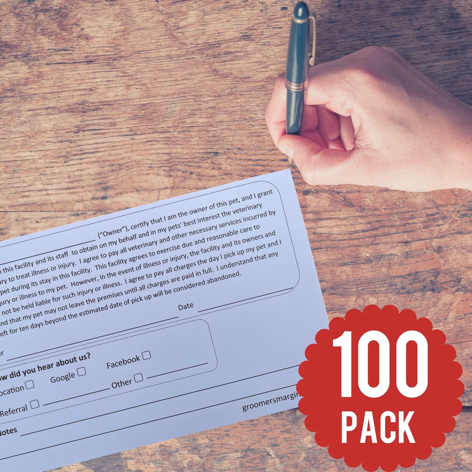5X8 Inch Kennel Cards (100 Pack) Dog Cat Pet Boarding Profile Record ...